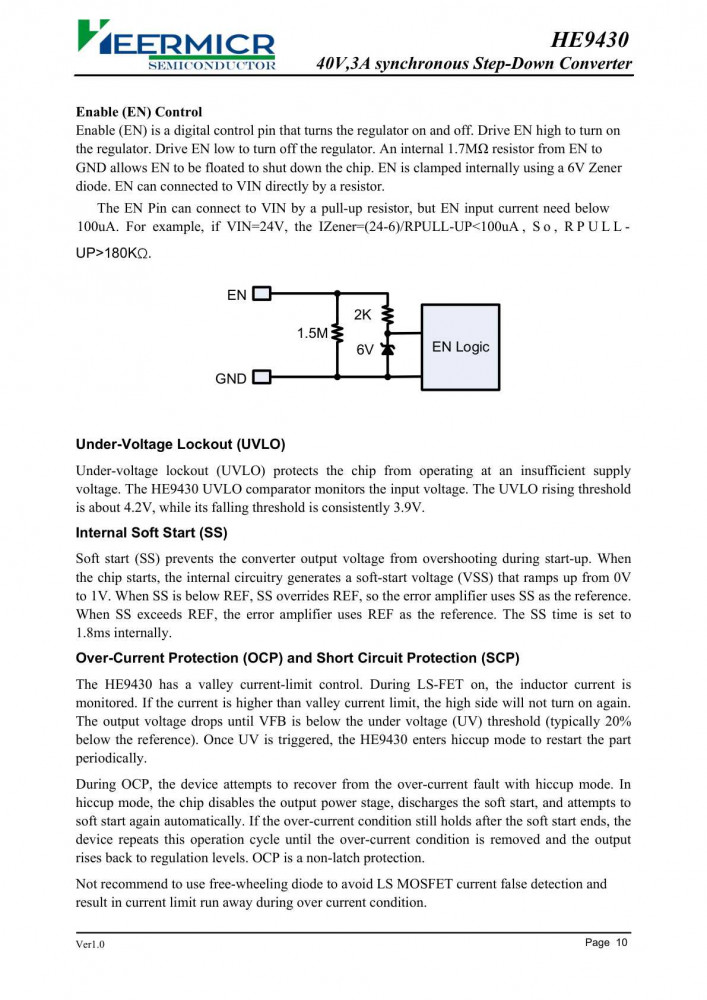 HE9430 datasheet page 10