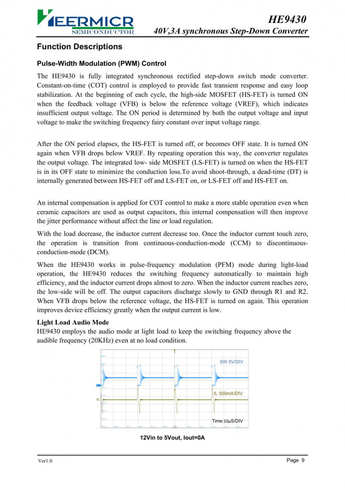 HE9430 datasheet page 9