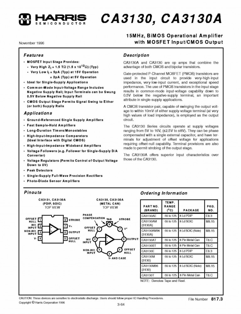 CA3130AT/B technical document page 2