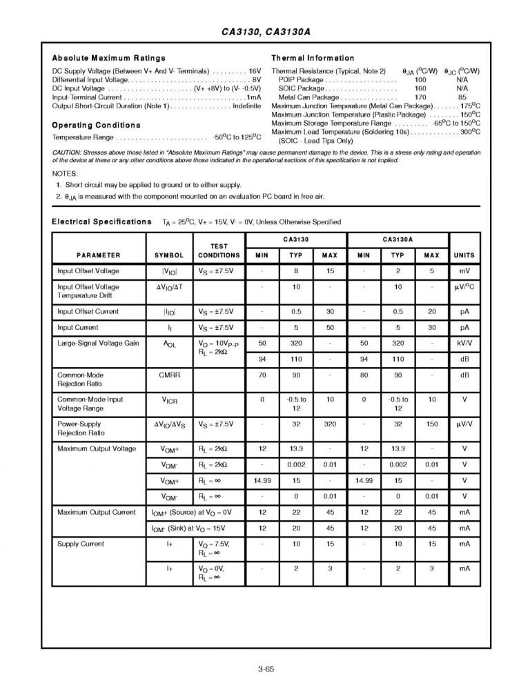 CA3130AT/B technical document page 3