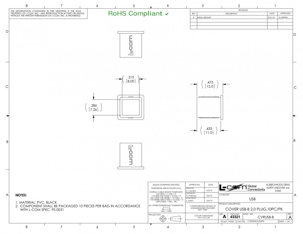 CVRUSB-B technical document page