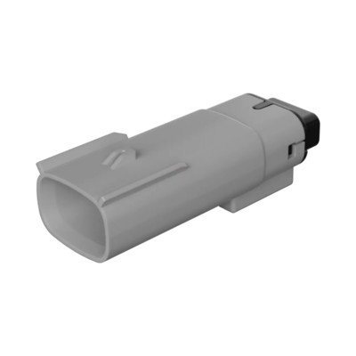 MX150 Mat-Sealed Male Connector Assembly, Single Row, 3 Circuits, Keying  Option D, Stone Gray for sale