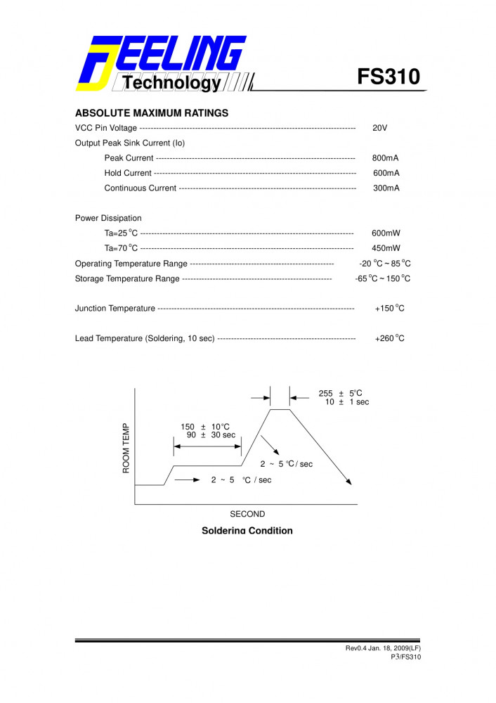 FS310LF-A datasheet page 3