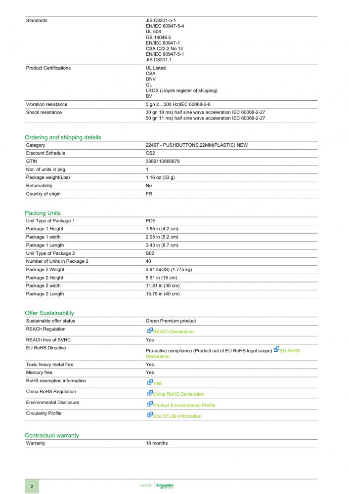 ZB5AW763 technical documentation page 2
