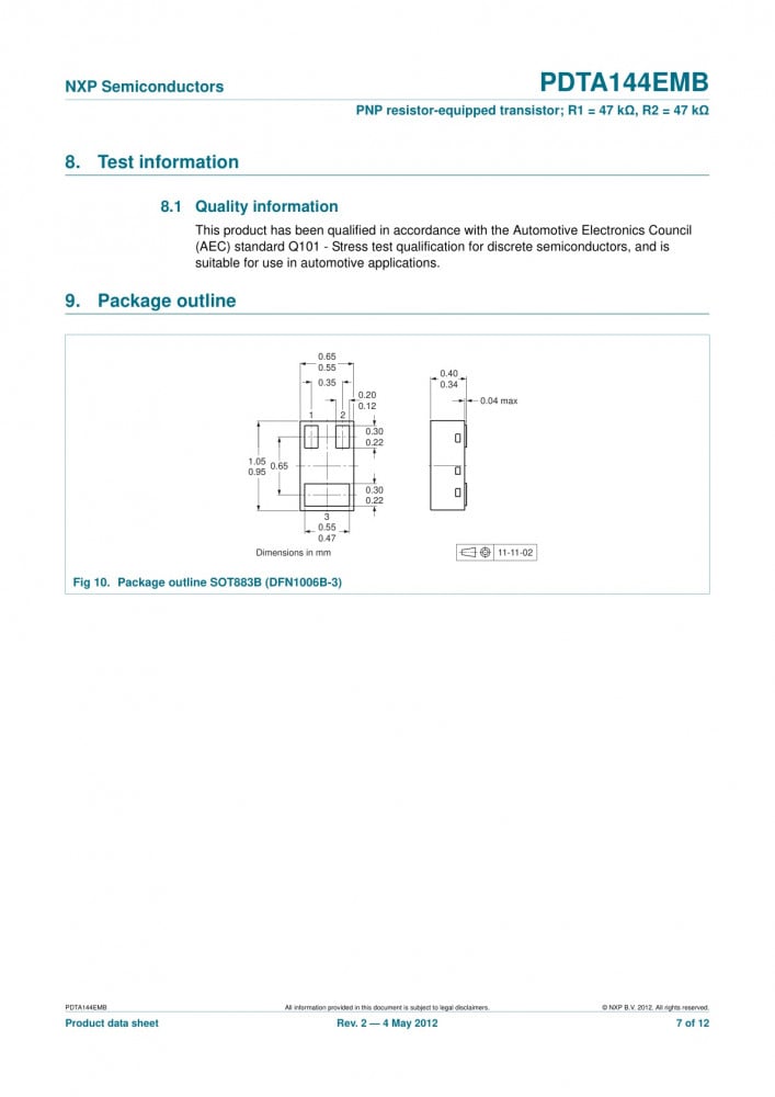 PDTA144EMB datasheet page 8