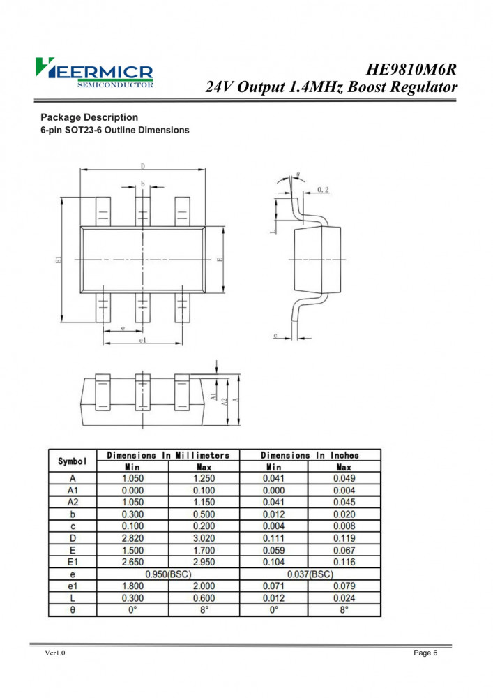 HE9810M6R datasheet page 6