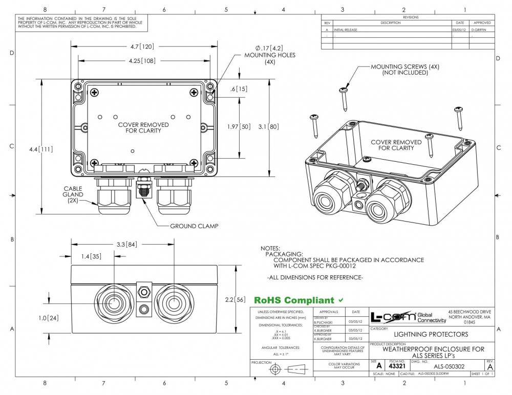 ALS-CAT5W technical document page