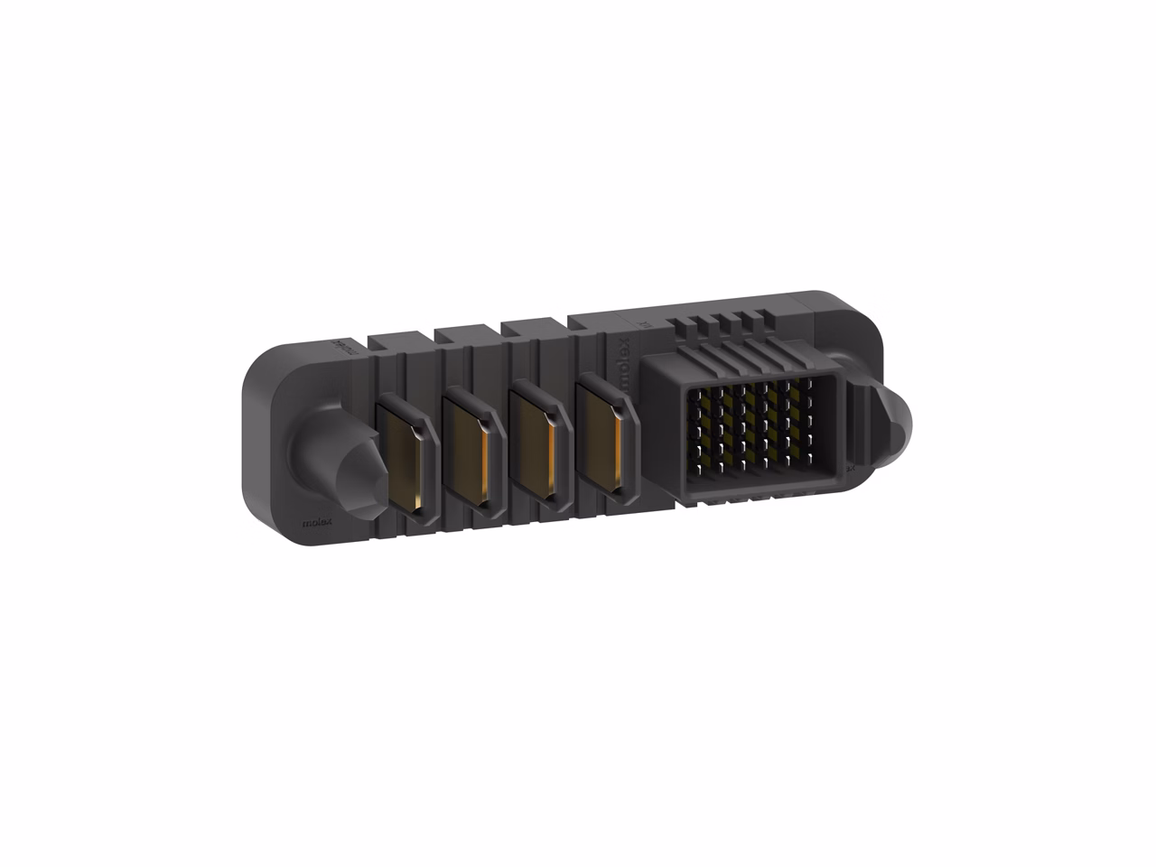 EXTreme Ten60Power Board-to-Board Vertical Plug Assembly with Guide Pins, 5 Split Power Circuits, 15 Signal Circuits