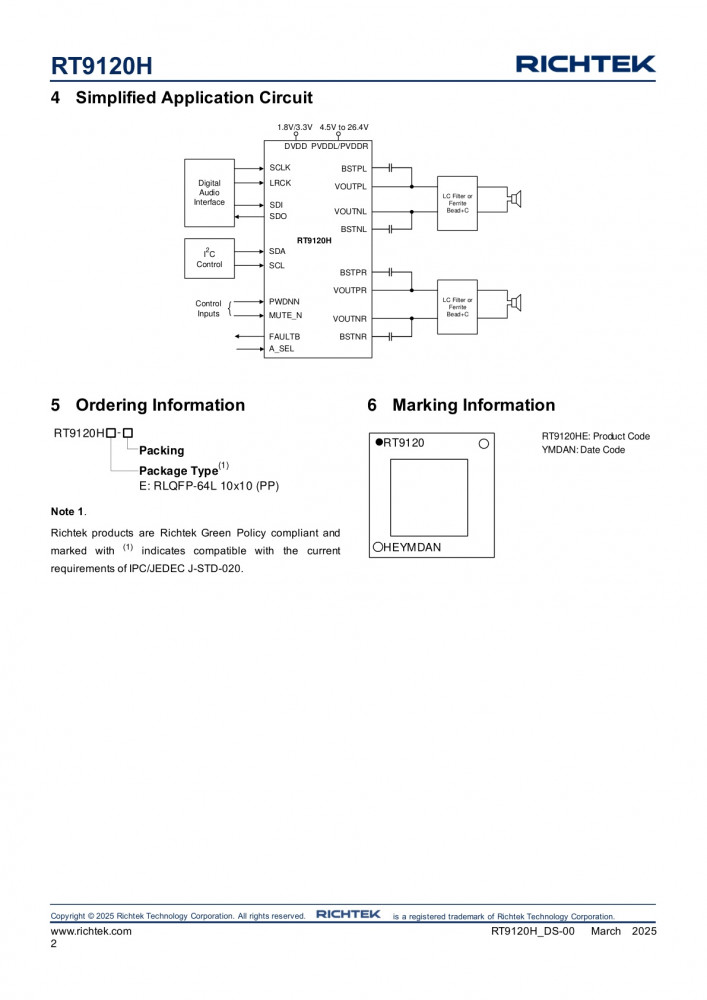 RT9120H datasheet page 2