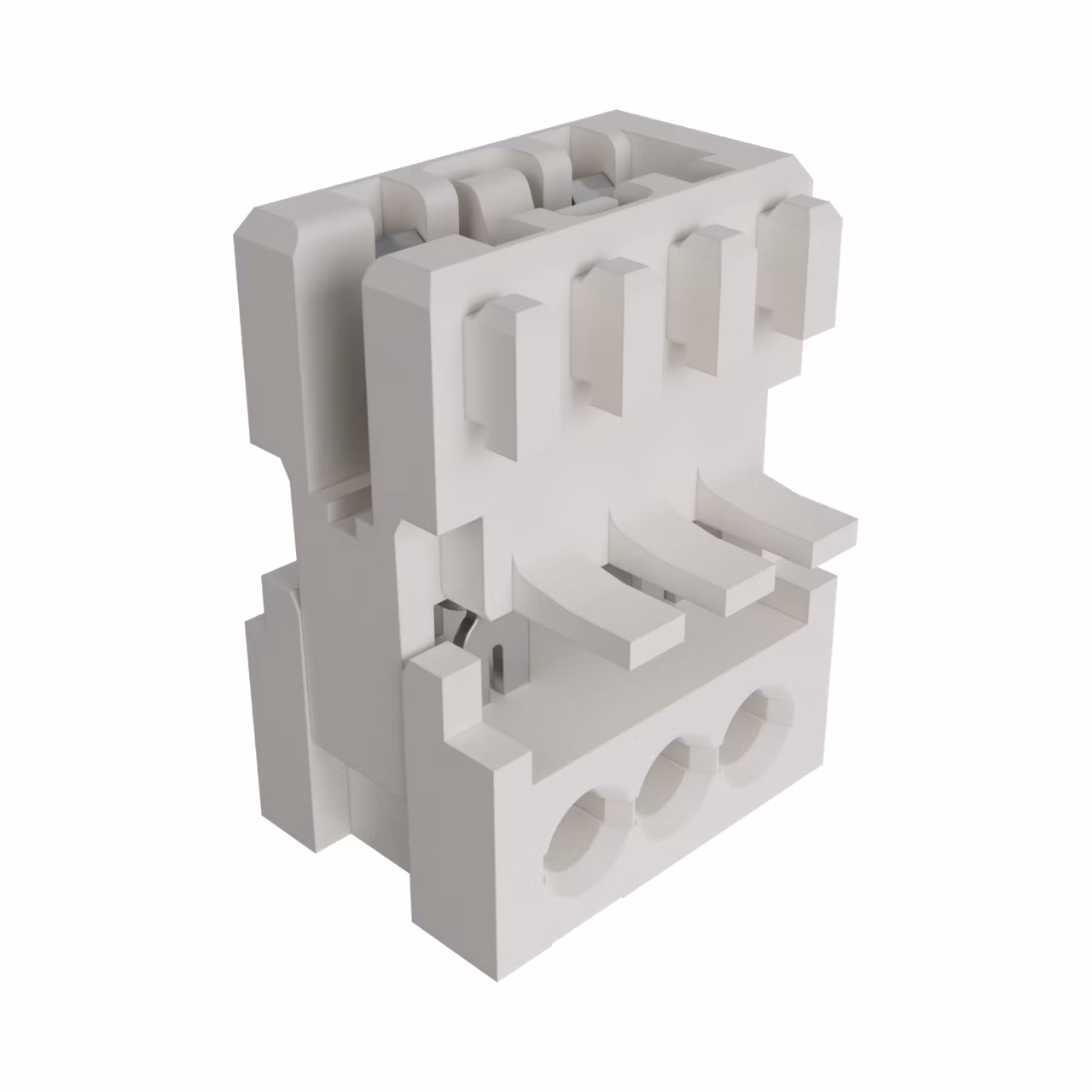 Appli-Mate RAST 2.5 IDT Housing, 5.00mm Pitch, Female, 2 Circuits, All Position Keys, 1 Closed and 1 Open Endwall, Latch at Circuit 2 for sale