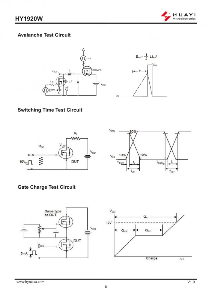 HY1920W datasheet page 6