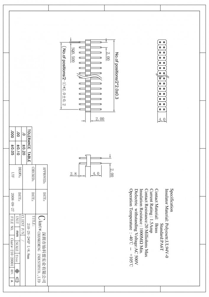 B-2102S32P-B110 technical drawing page 1