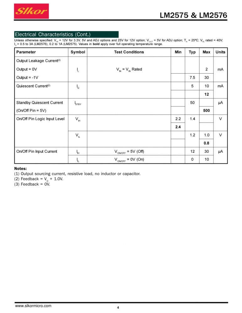 LM2575S-3.3 datasheet page 4