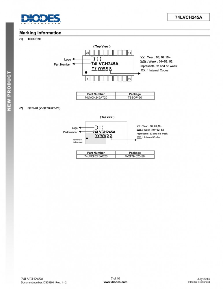 74LVCH245A datasheet page 7