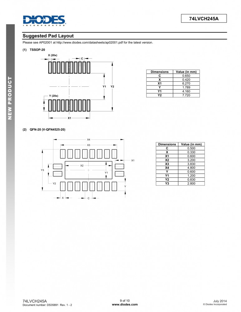 74LVCH245A datasheet page 9