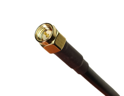 CABLE ASSEMBLY - RG174, SMA MALE RIGHT ANGLE TO SMA MALE, IP RATED, 200MM for sale