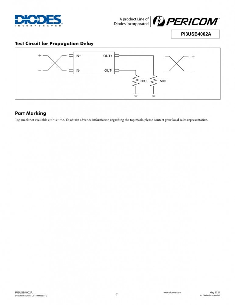 PI3USB4002A datasheet page 7