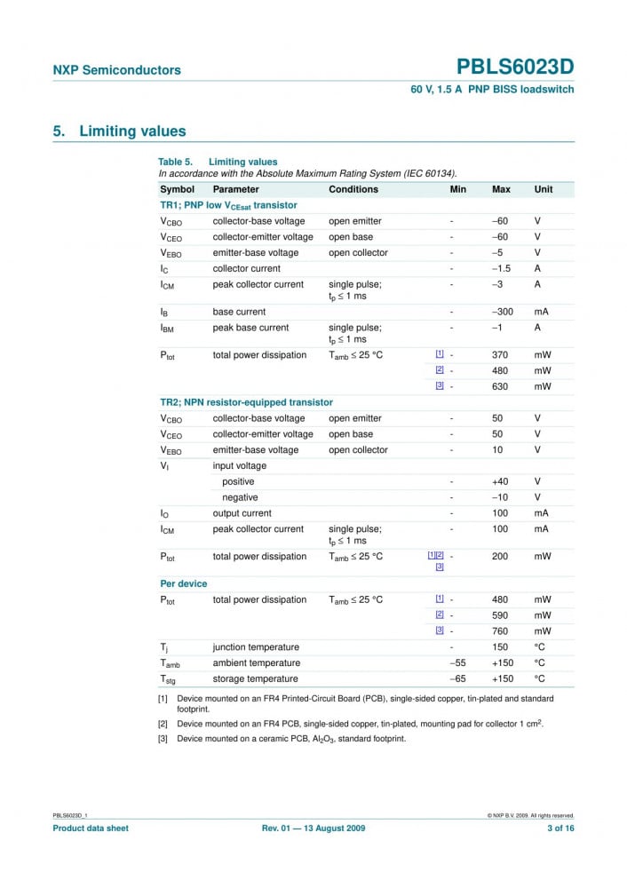 PBLS6023D datasheet page 4