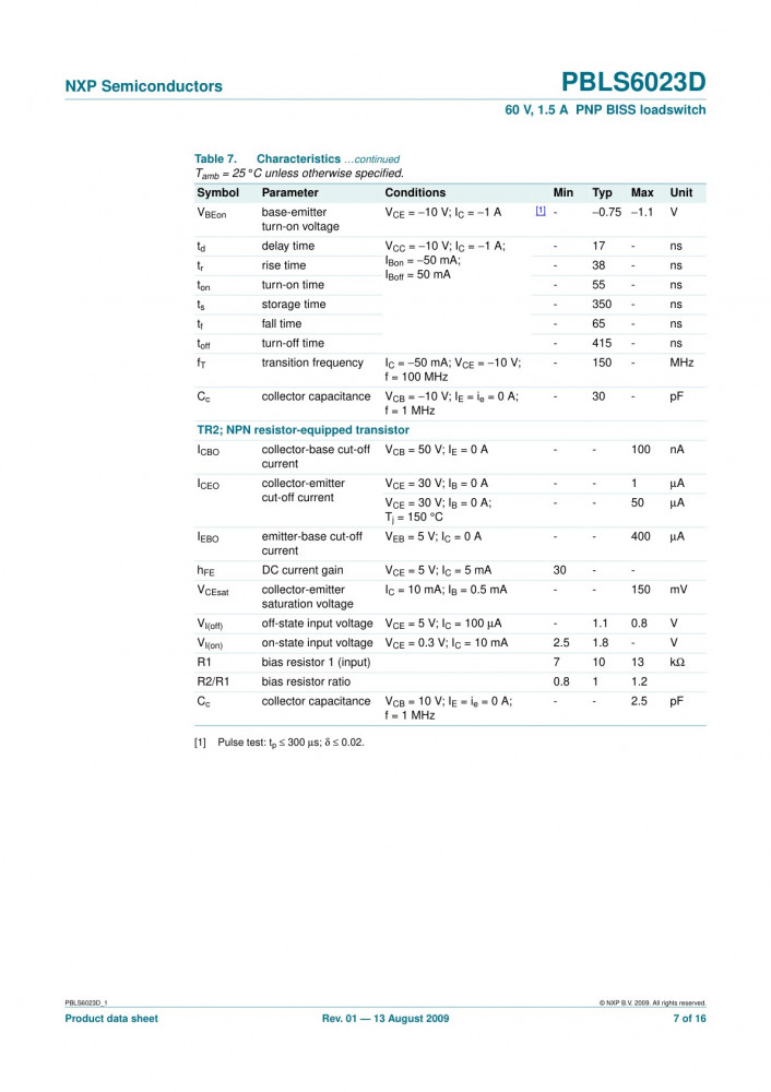 PBLS6023D datasheet page 8