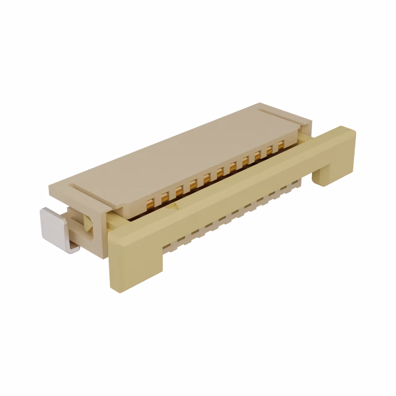 Easy-On FFC/FPC Connector, 1.00mm Pitch, Slider Series, Right-Angle, Bottom Contact, 3.00mm Height, 11 Circuits, Gold Plating for sale