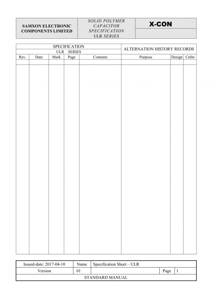 ULR specification document, page 2