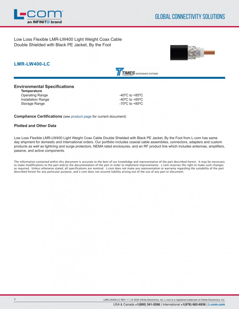 LMR-LW400-LC technical document page 3