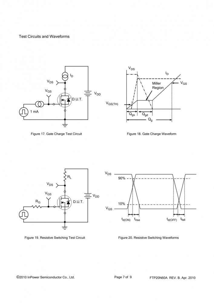 FTP20N60A datasheet page 7