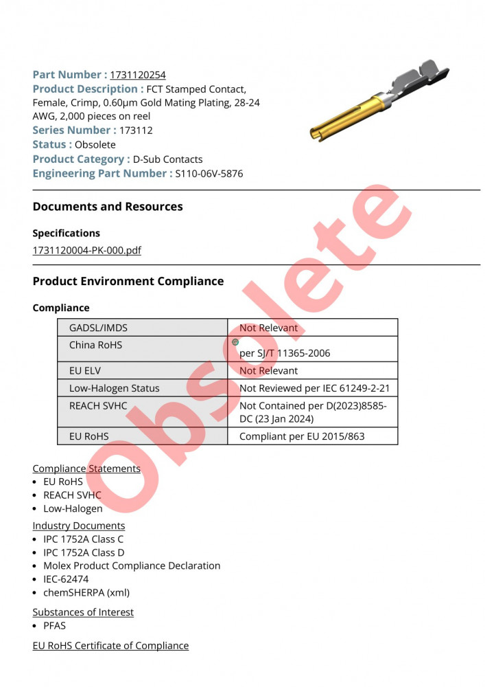 Product document page 1