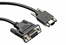 Commercial Micro-D, CMD-to-D-Sub, 9 Circuits, Female - Female, 0.91m Length