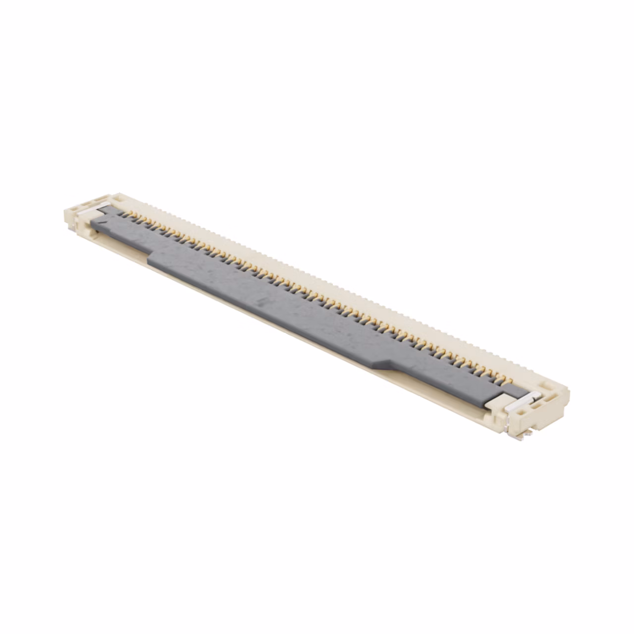Easy-On FFC/FPC Wide Slim Connector, 0.50mm Pitch, Right-Angle, ZIF, Surface Mount, Double Bottom Contact Style, 1.50mm Height, 68 Circuits for sale