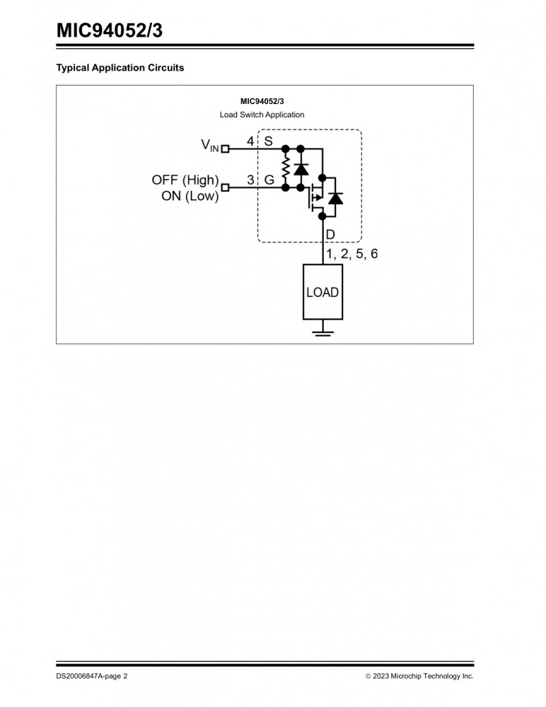 MIC94052 datasheet page 2