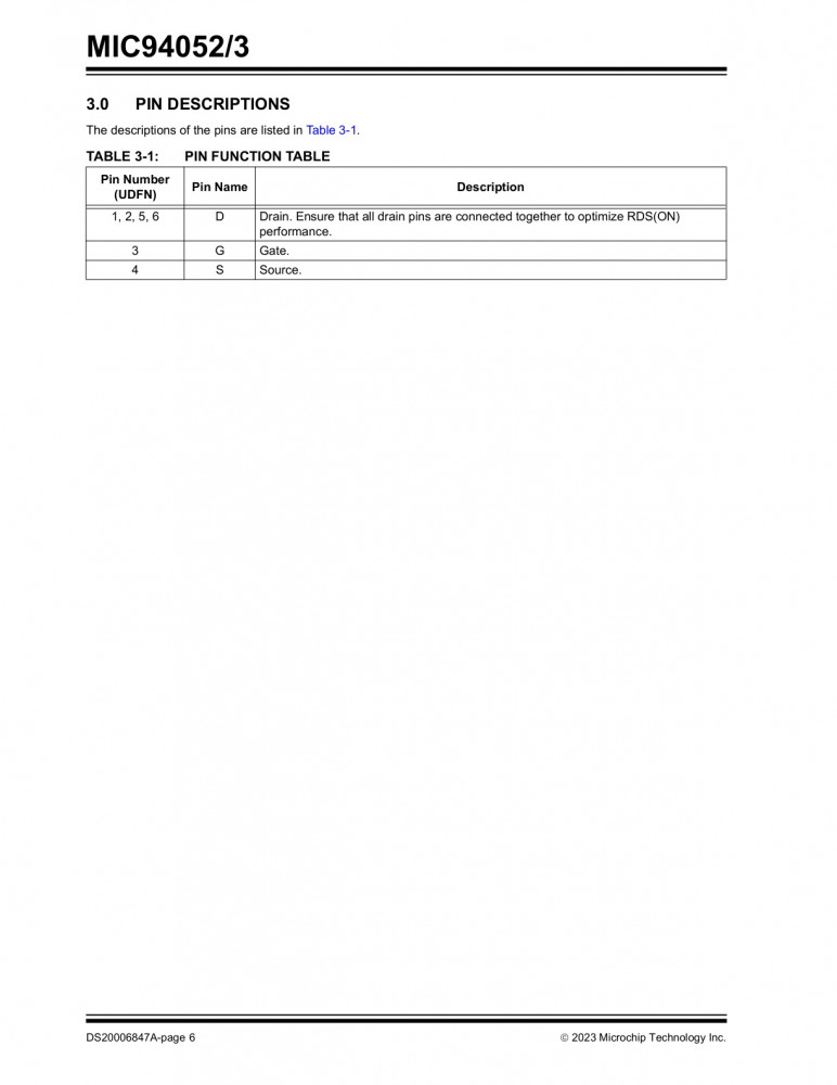 MIC94052 datasheet page 6
