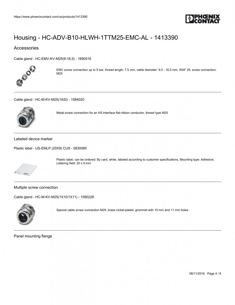 Phoenix Contact 1413390 documentation page 4