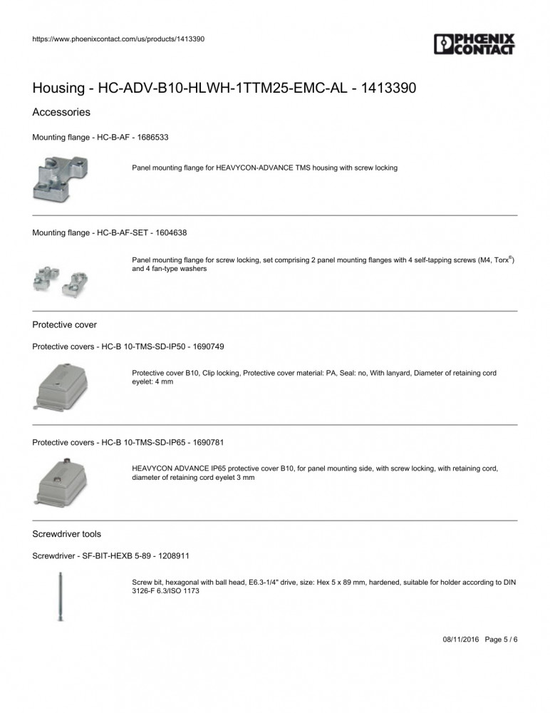 Phoenix Contact 1413390 documentation page 5