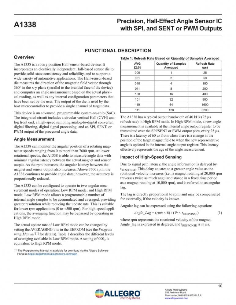 A1338 datasheet page 10