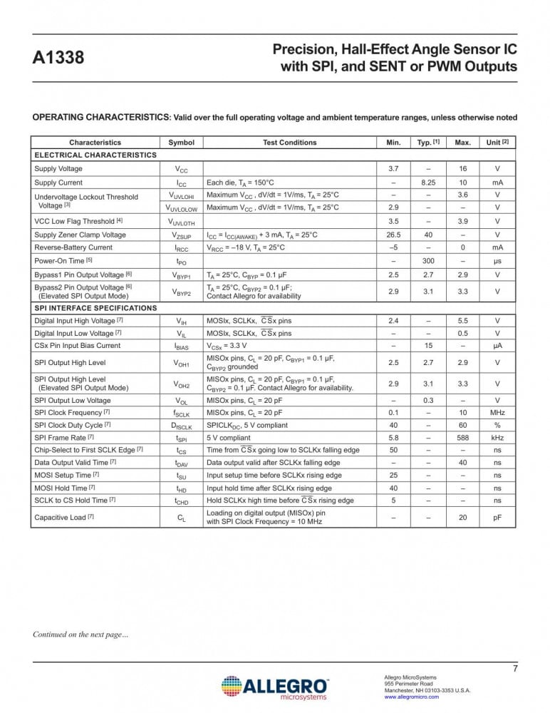A1338 datasheet page 7