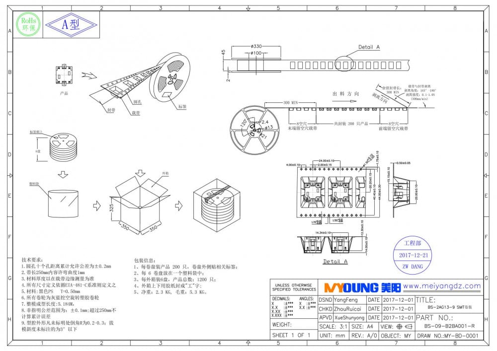 BS-09-B2BA001-R technical drawing page 2