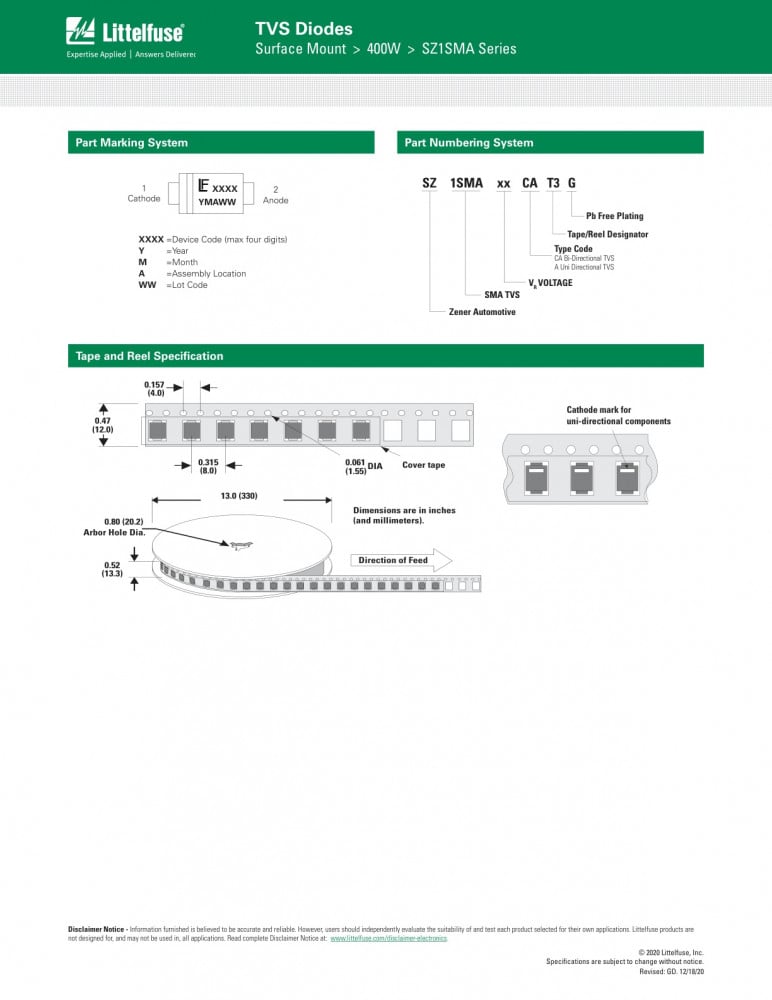 SZ1SMA series datasheet page 7