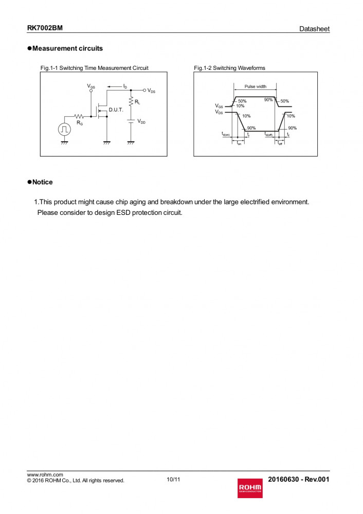 RK7002BMT116 datasheet page 10