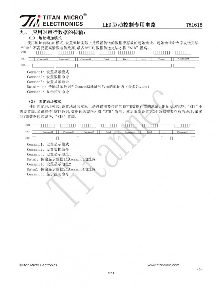 TM1616 datasheet page 6