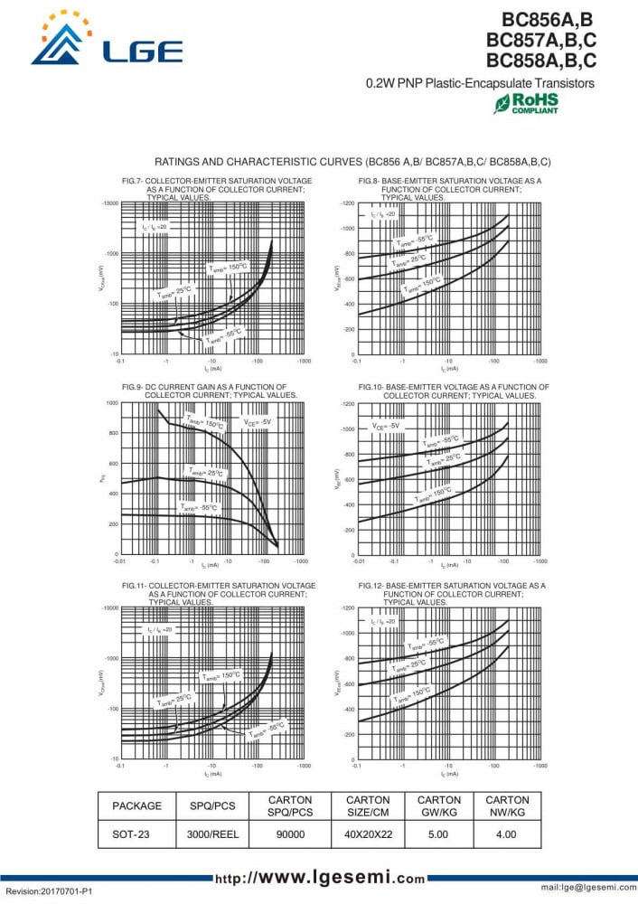 LGE BC857B datasheet page 3