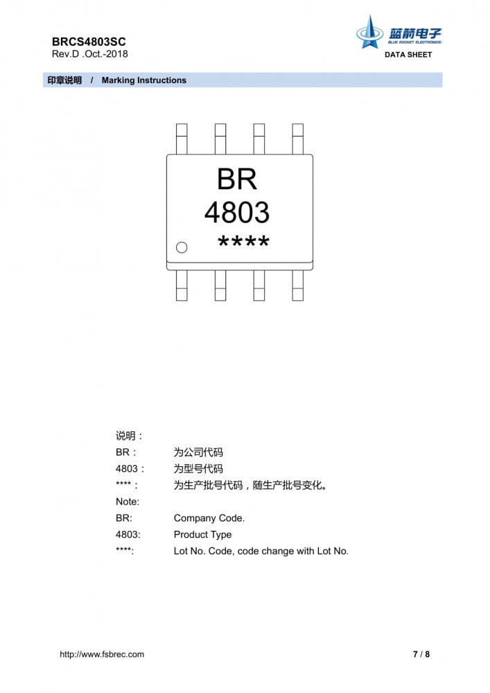 BRCS4803SC datasheet page 7