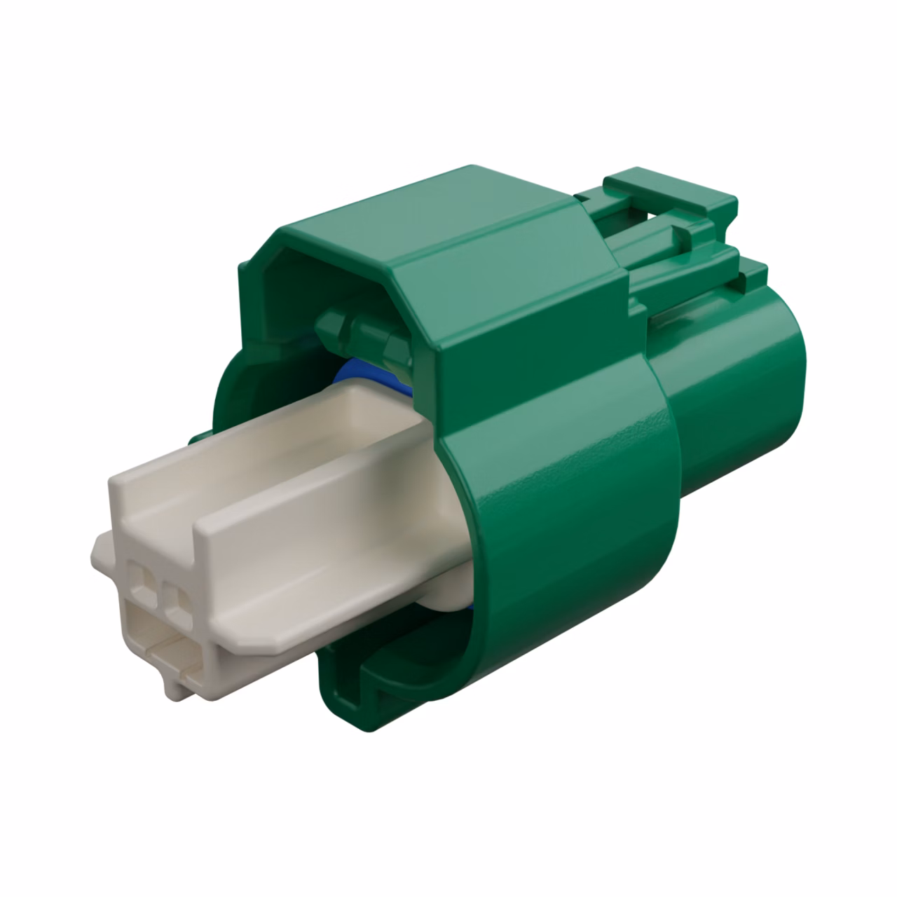 Squba Sealed Receptacle Assembly, 1.80mm Pitch, Single Row, 2 Circuits, Green for sale