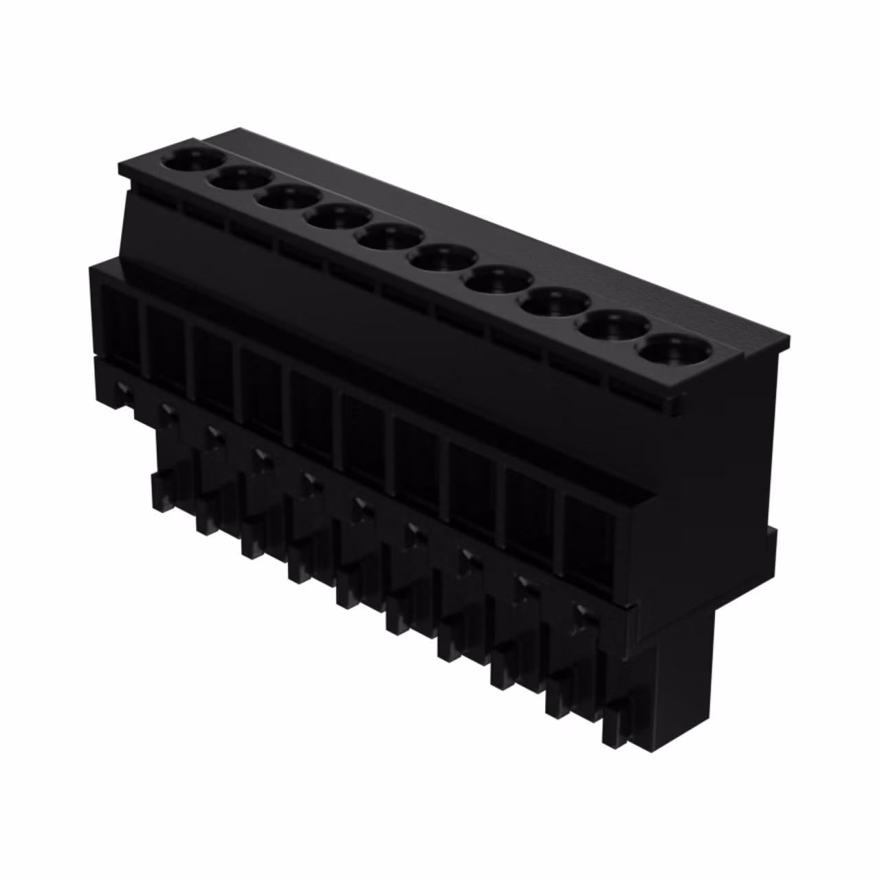 3.50mm Pitch Eurostyle Vertical Plug, Front Wire Entry, 10 Circuits for sale