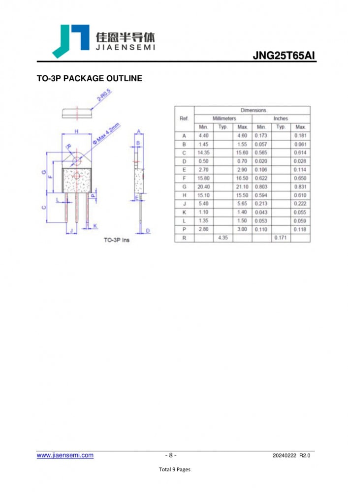 JNG25T65AI datasheet page 8