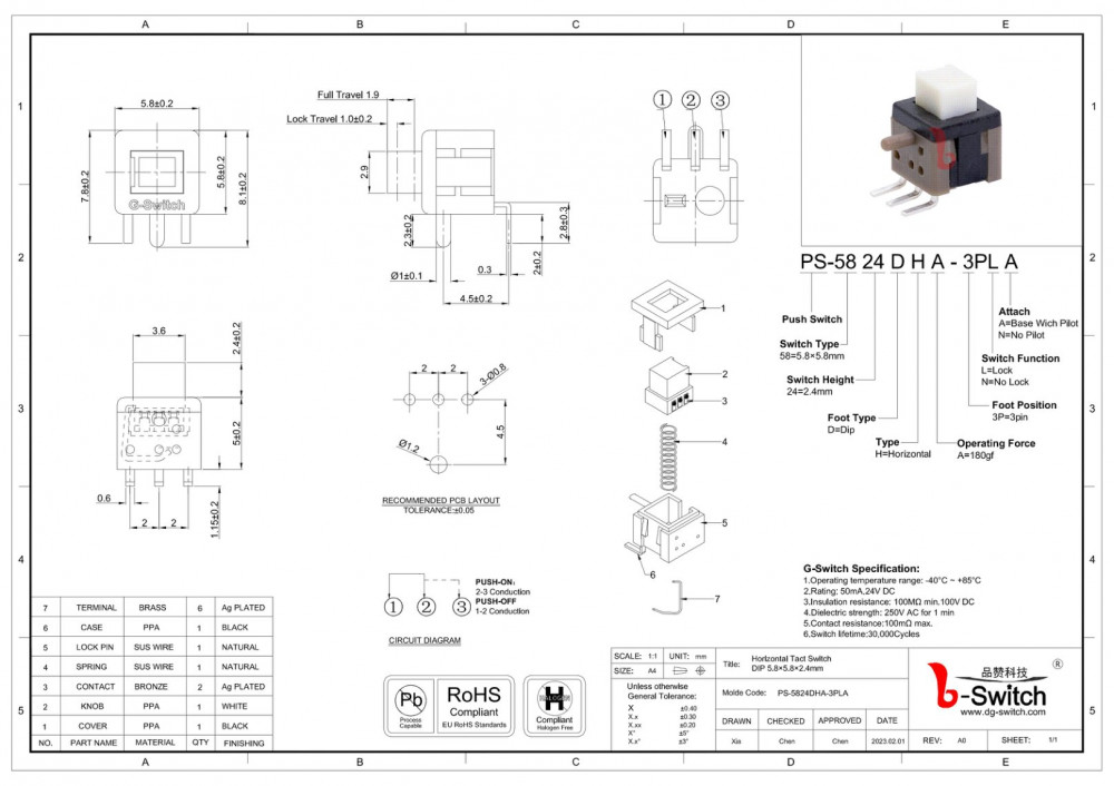 PS-5824DHA-3PLA technical document