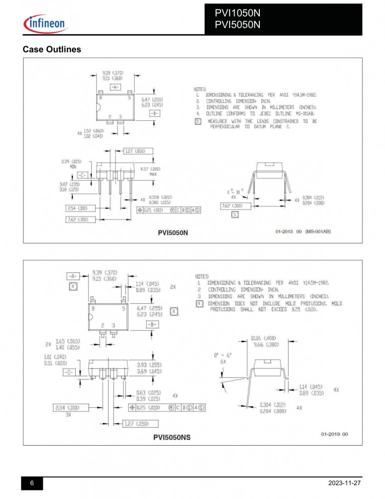 PVI5050N technical document page 6