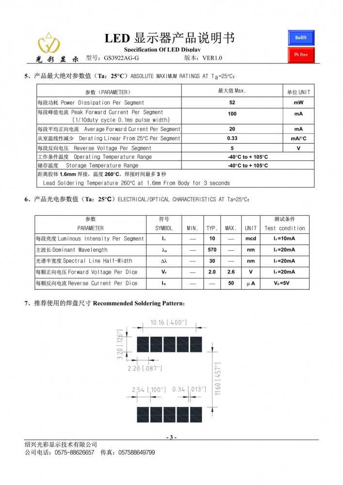 GS3922AG technical document page 4