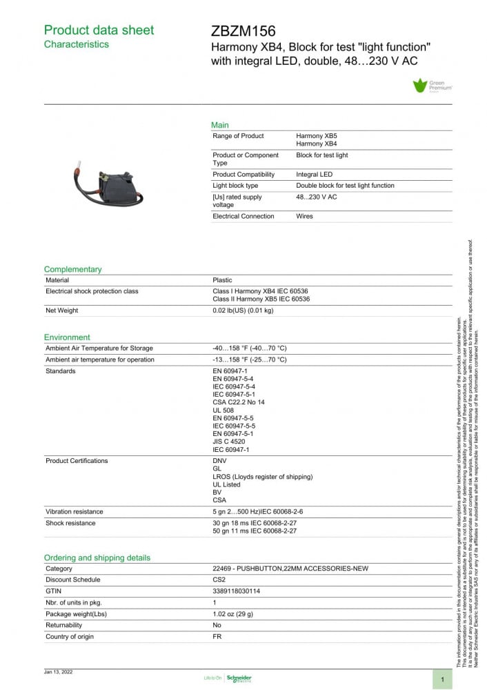 ZBZM156 technical document page 1