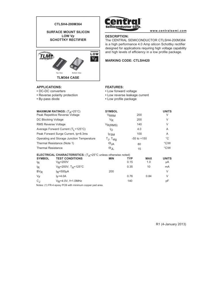 CTLSH4-200M364 datasheet page 1